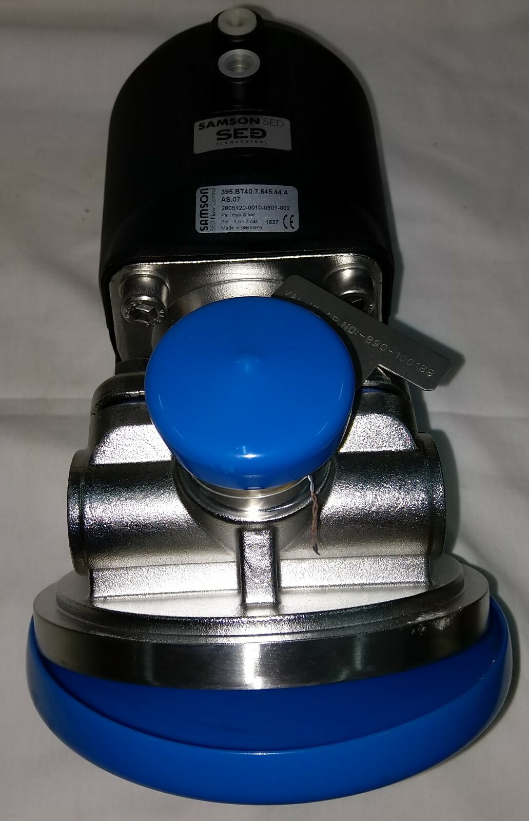 Samson SED Tank Bottom Valve 395.BT40.7.645.44.4AS.07 Penumtaically ...
