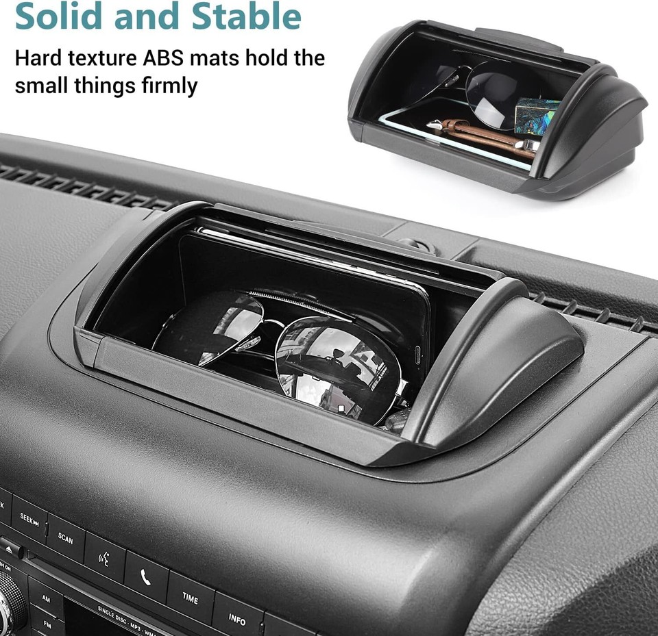 ABS Dashboard Console Storage Box Holder For Jeep Wrangler&Unlimited JK ...