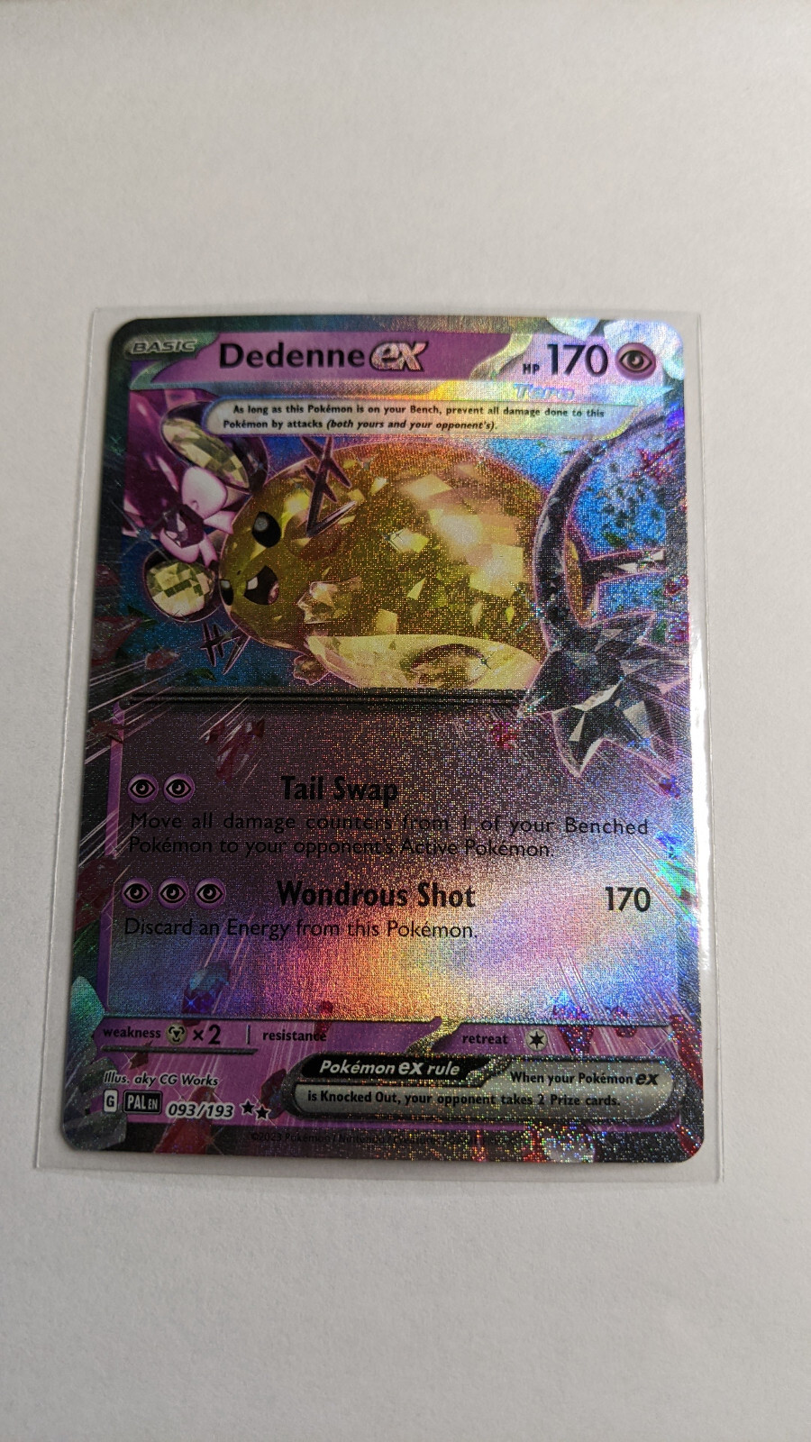 Dedenne ex 093/193 (Ultra Rare) Paldea Evolved Near Mint Pokemon TCG | eBay