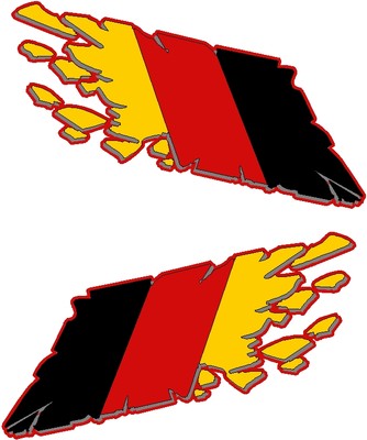 Vinyl Decal- German Germany Motorcycle Racing flames stickers decals ...