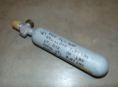 U.S.Military Aircraft Survival Kit Life Raft CO2 Inflation Cylinder FLU ...