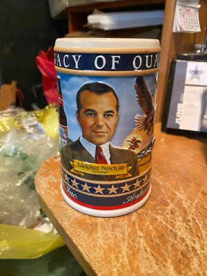 ANHEUSER- BUSCH--BUSCH FAMILY SERIES--AUGUST A BUSCH III STEIN--USED-NO ...