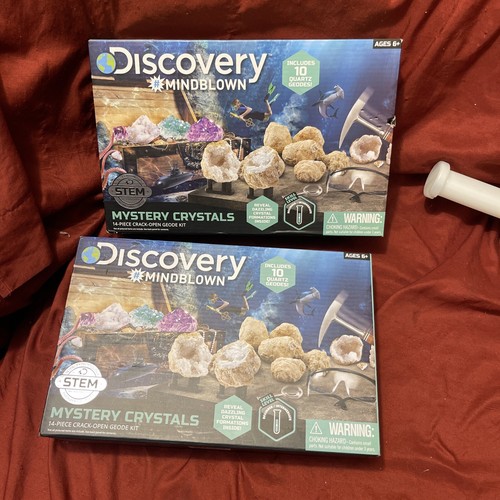 Discovery Kids Toy Mystery Crystals Geode Excavation Kit 14pc 2 Sets ...