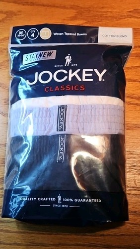 Mens Vintage 2015 Jockey Tapered Boxers 4 Pack Size M Assorted Colors ...