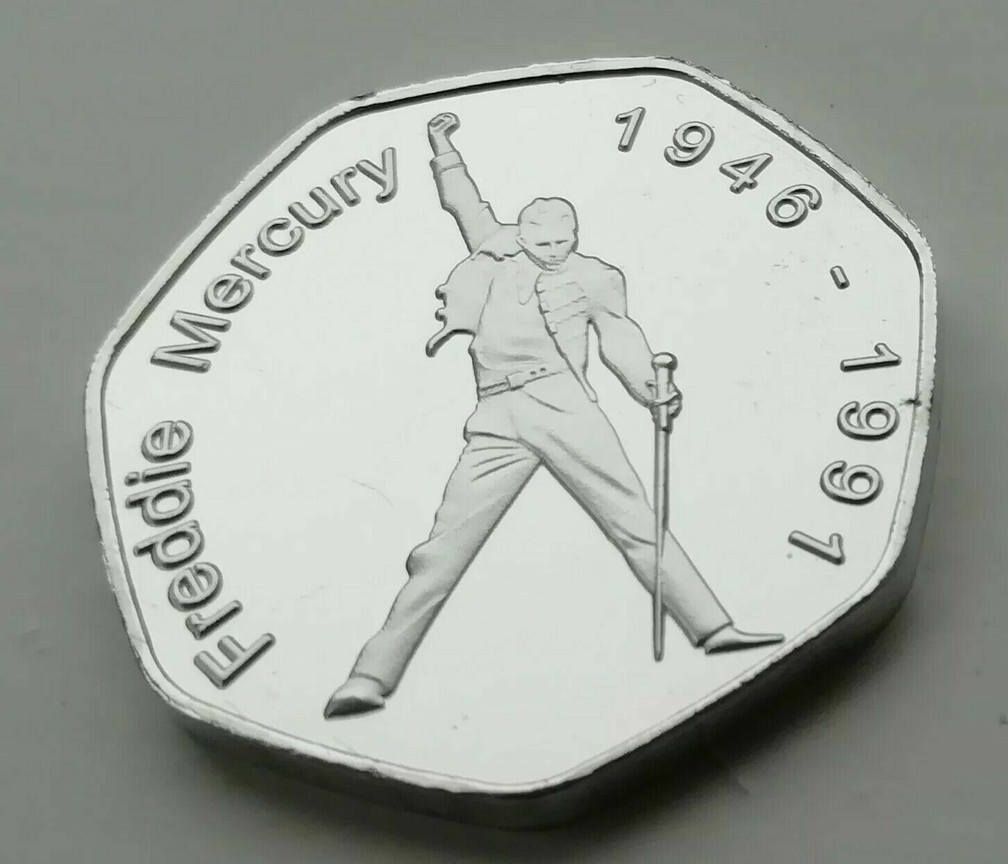 Freddie Mercury Queen Commemorative Colllectors Souvenir 50p Style ...