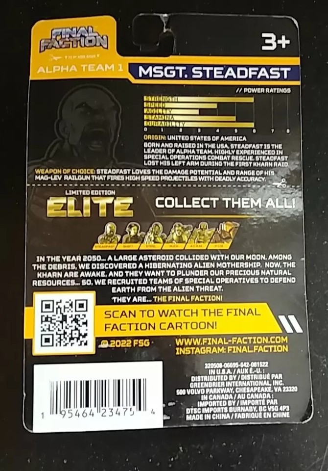 NEW Final Faction Shift Limited Edition Gold Elite Figure Alpha Team 1 ...
