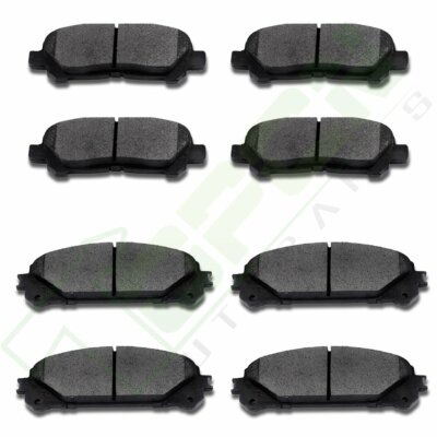Front Rear Brake Ceramic Pads For 2008-2012 2013 Toyota Highlander ...