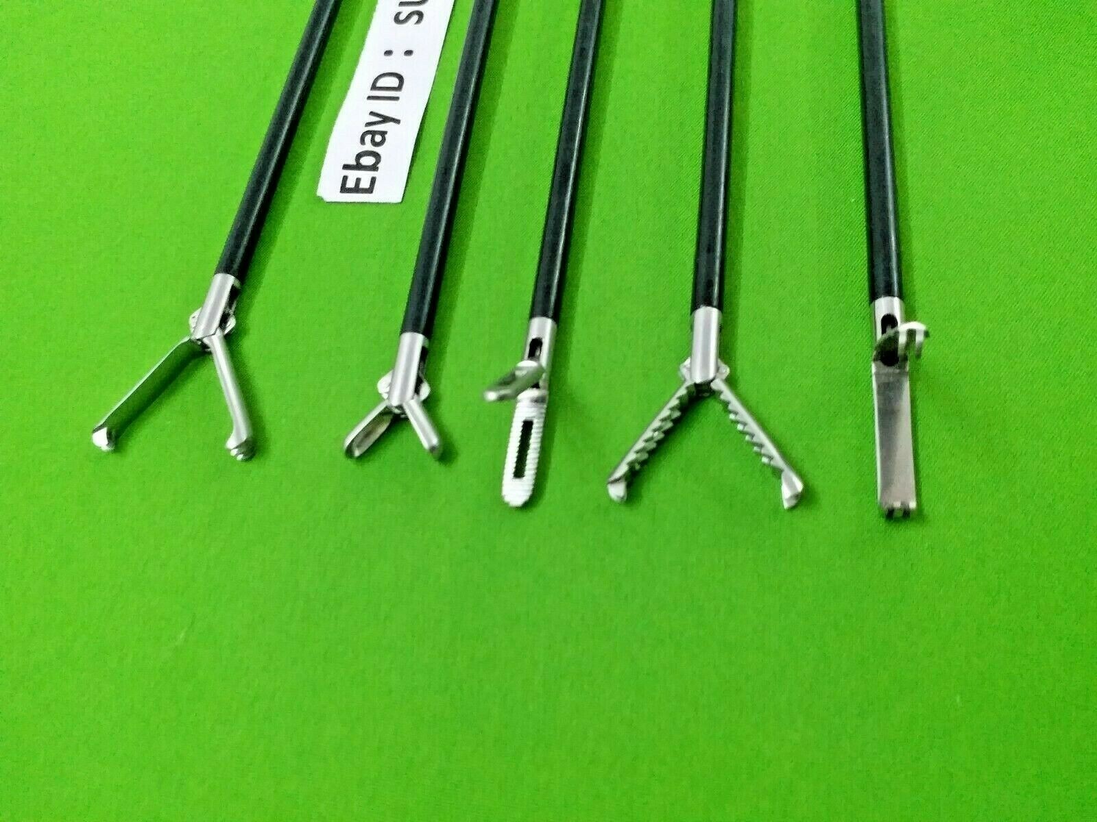 5pc Laparoscopic Toothed/ Biopsy/ Bowel Grasper 5mmx330mm Reusable ...