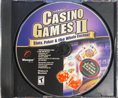 Casino Games II Slots, Poker Whole Casino! Masque PC - CD ROM Disc Only ...
