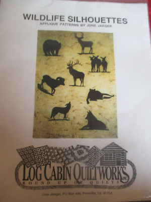 UNCUT June Jaeger LOG CABIN QUILTWORKS AMERICAN WILDLIFE Applique ...