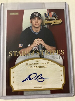 2013 USA Baseball Champions Stars and Stripes Signatures J.P. Ramirez ...