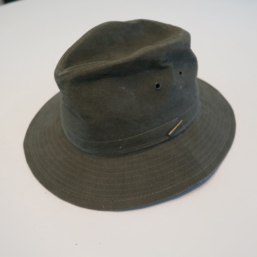 STETSON Olive Green Traveler Safari Outback Vented Mens Medium M USA ...
