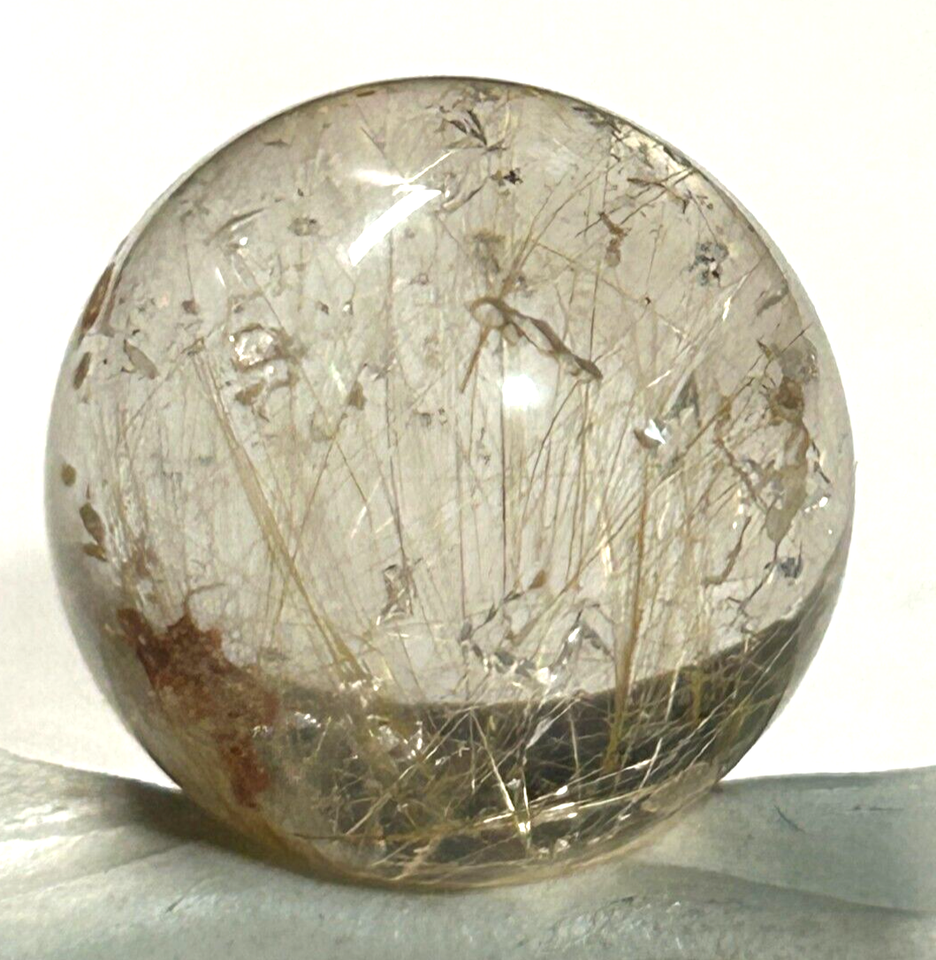 Mini Quartz Sphere with Gold Rutile 12g | eBay