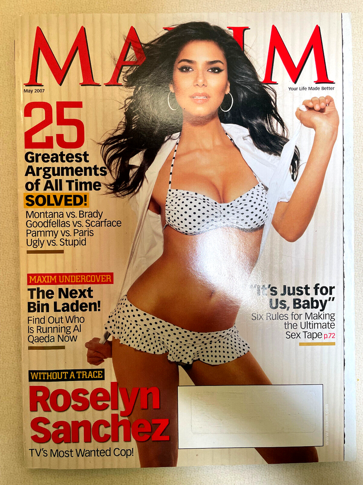 MAXIM Back Issue #113 MAY 2007 Roselyn Sanchez Cover Bikini *MUST SEE!* SWIMSUIT | eBay