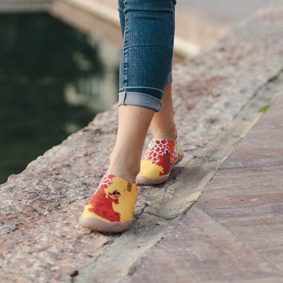Women Size 5-12 UIN Slip On Shoes Canvas Comfortable Loafers "Viva La ...