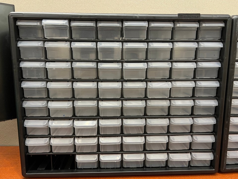 Akro-Mils 10164 64 Drawer Plastic Parts Storage Hardware and Craft ...