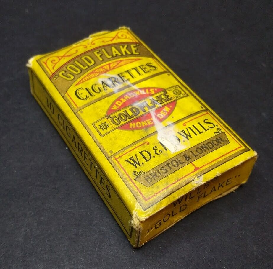 Collectible Antique Gold Flake Cigarettes Box With Galaxy Card Set | eBay