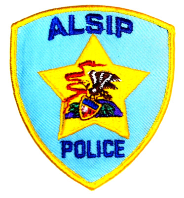 ALSIP – POLICE - ILLINOIS Sheriff Police Patch STATE SEAL EAGLE BANNER ...