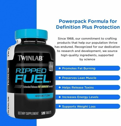 Twinlab Ripped Fuel Extreme Fat Burner - 60 Capsules for sale online | eBay