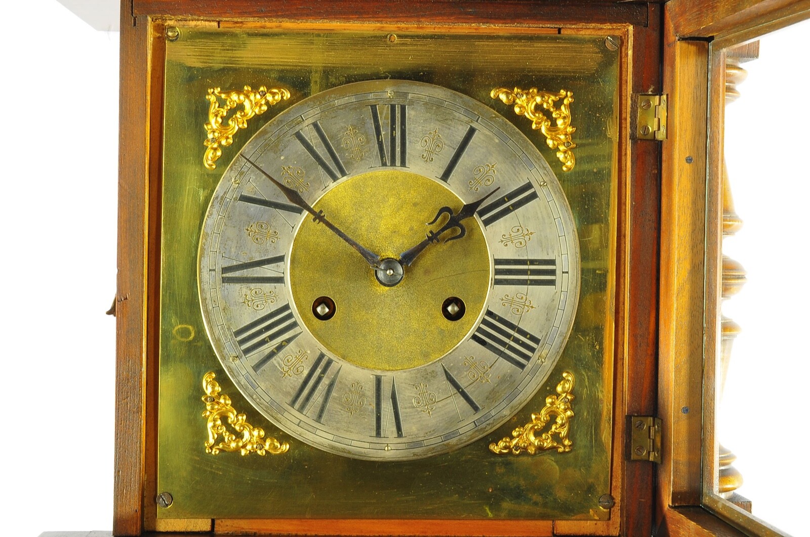 Superb Antique German Junghans Quarter-Strike Spring Driven Wall Clock ...