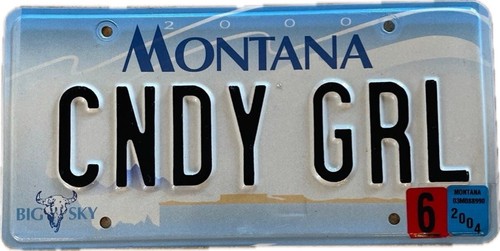 Personalized Candy Girl The Silver State License Plate Vintage 2000 ...