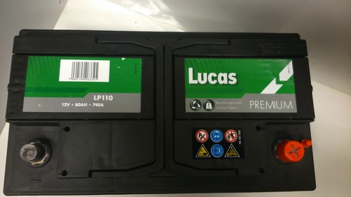 Lucas LP110 Car Battery type 110 - REPLACE VOLVO 12V 80AH 700A EN ...