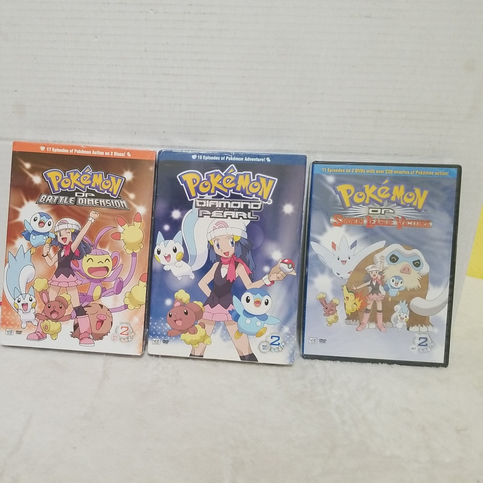 Pokemon DP: Sinnoh League Victors Set 2 DP Battle Dimensions lot of 3 ...