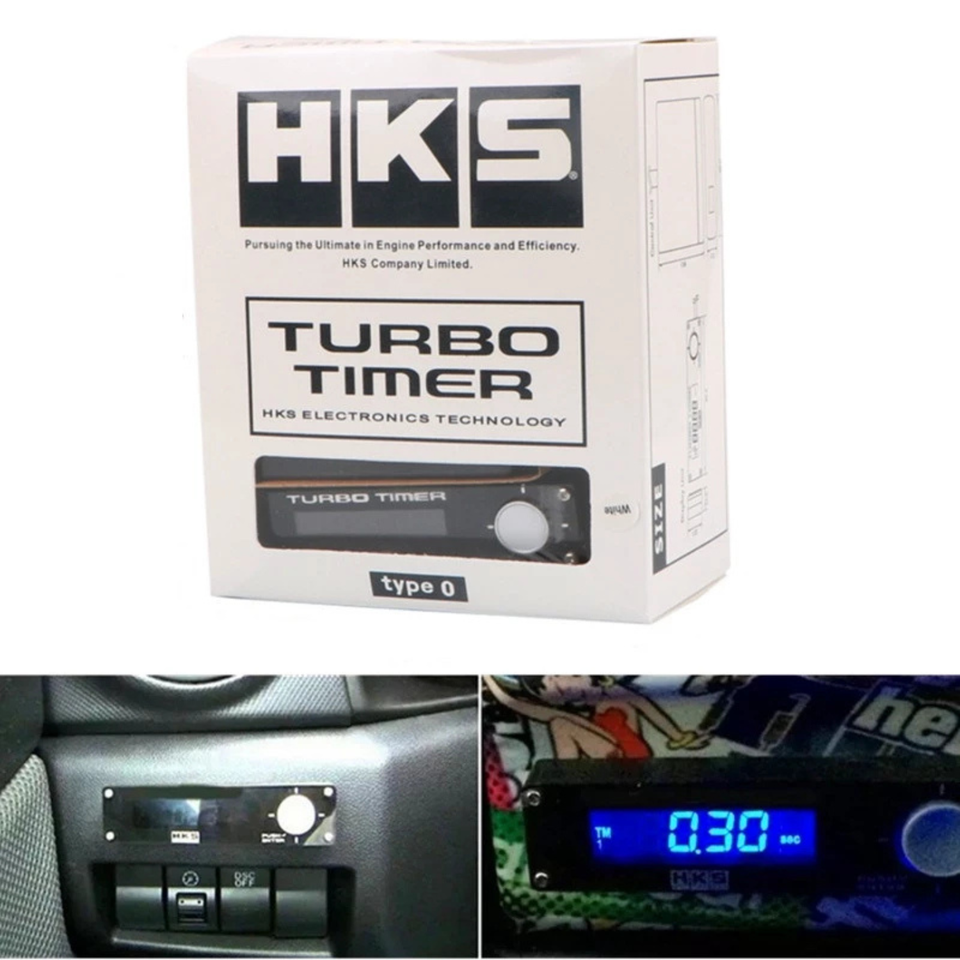 HKS Universal Digital Auto Car Type 0 Turbo Timer W multi-color LED ...