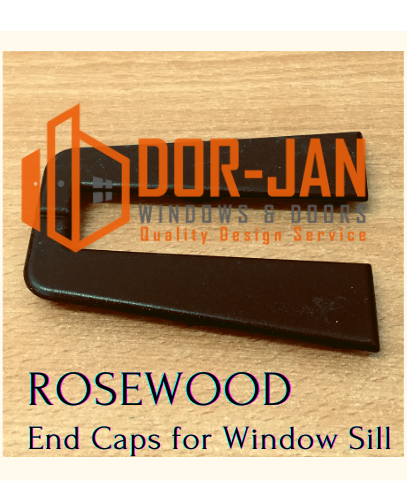 5x Pair 150mm Pair of End Caps Sill / Cill ROSEWOOD Window End Caps ...