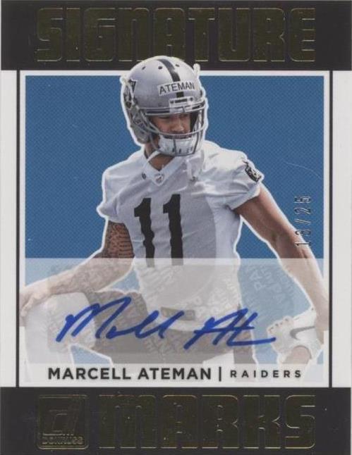 2018 Panini Donruss - Signature Marks Marcell Ateman #SM-MA Blue /25 ...