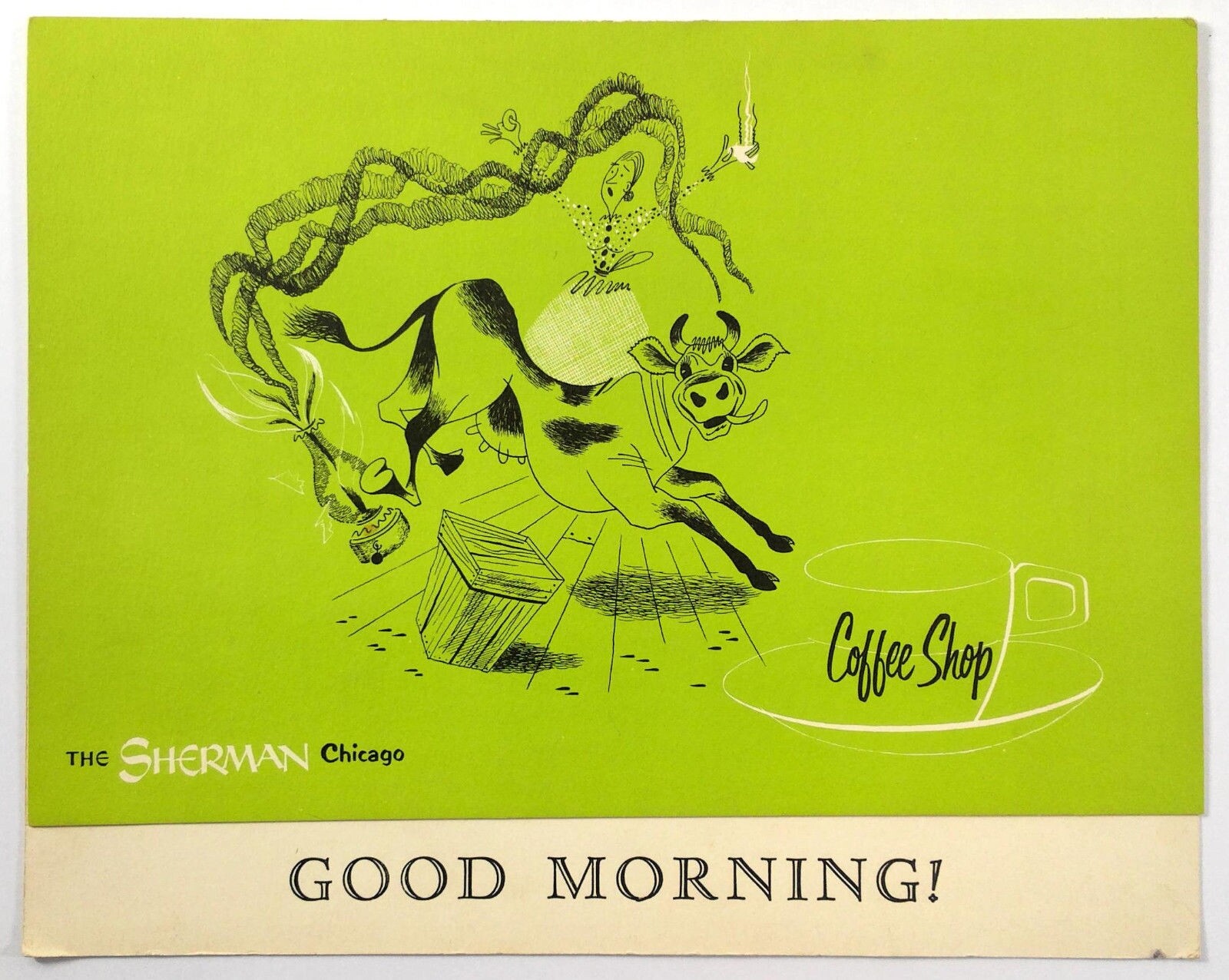 1961 Vintage Breakfast Menu THE SHERMAN HOTEL - COFFEE SHOP Chicago IL ...