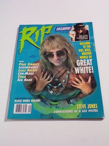 RIP September 1989 Alice Cooper Slash Great White Steve Jones ...
