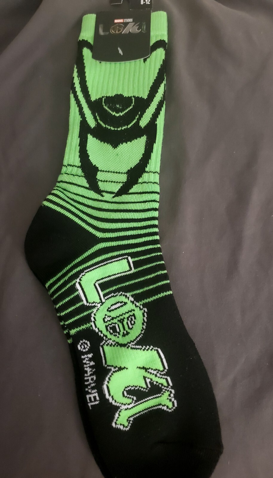 Loki W The Horned Helmet Exclusive Limited-Edition Disney Marvel Loki Crew Socks | eBay