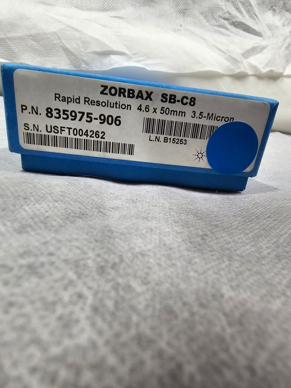 Item number: 835975-906 HPLC Column ZORBAX RR, SB-C8, 80Å, 3,5 µm, 4,6 ...