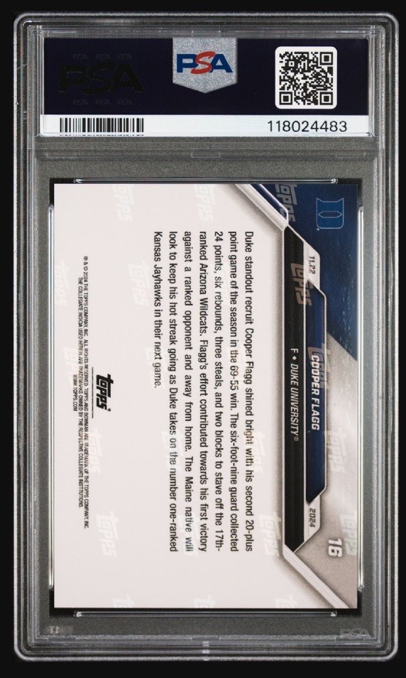 2024-25 Bowman U Now Cooper Flagg #16 PSA 10 | eBay