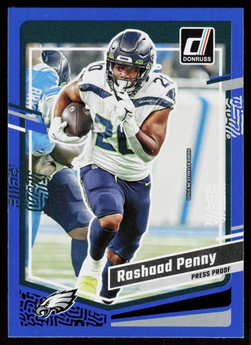2023 Donruss Rashaad Penny #242 FOOTBALL Philadelphia Eagles Press ...
