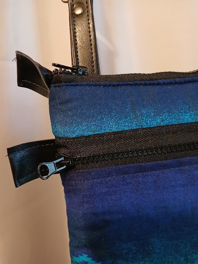 New Southwestern Cross chest Shoulder Bag Purse Ombre Faux Leather ...