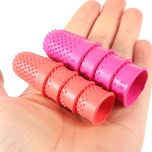 20 Pcs Natural Rubber Finger Pads Grips Gripper for Sorting Paper ...