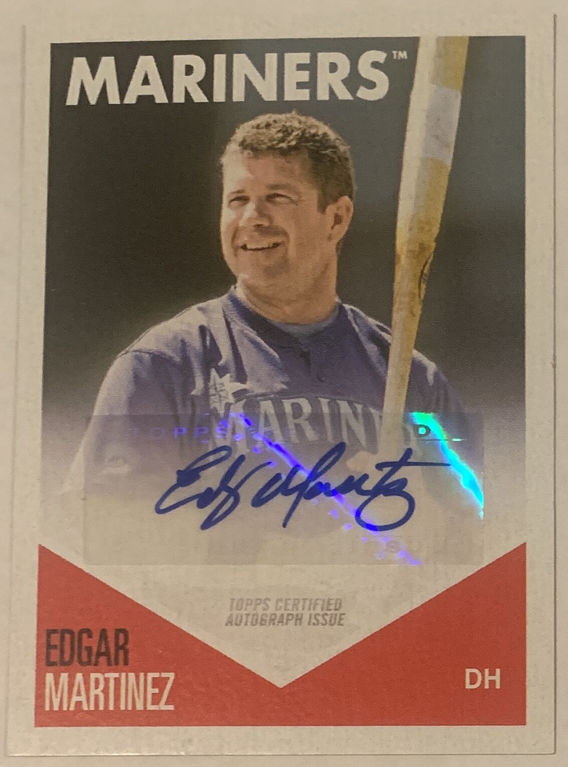 2018 Topps Montgomery 582 Edgar Martinez Autograph AUTO #23-A Seattle ...
