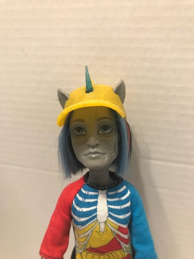 Mattel Monster High doll Neighthan Rot unicorn horse male red blue ...