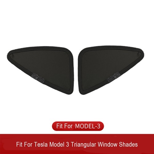 2 PCS For Tesla Model 3 Car Window Sunshade Triangle Sun shade Line ...