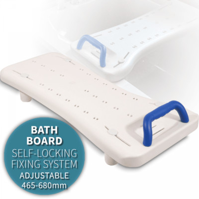High Quality Plastic Bath Board Adjustable 465-680mm Wide With Handle ...