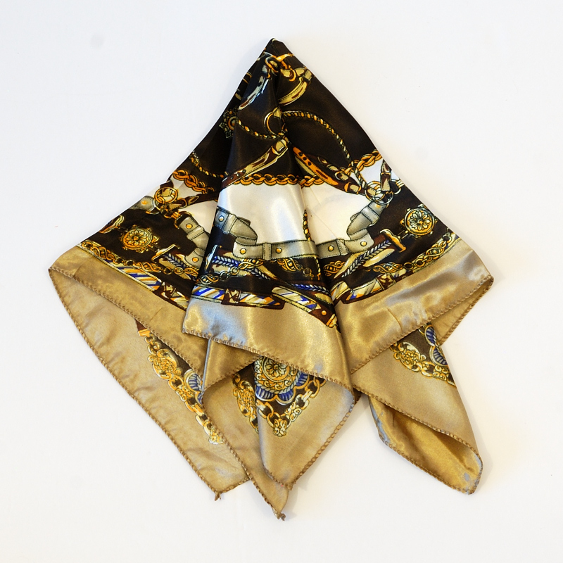 Fashion Ladies Square Satin Scarf | eBay