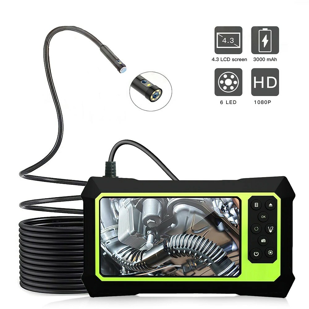 Endoscope Borescope Camera 5m Cable Waterproof Industrial 8mm Lens ...