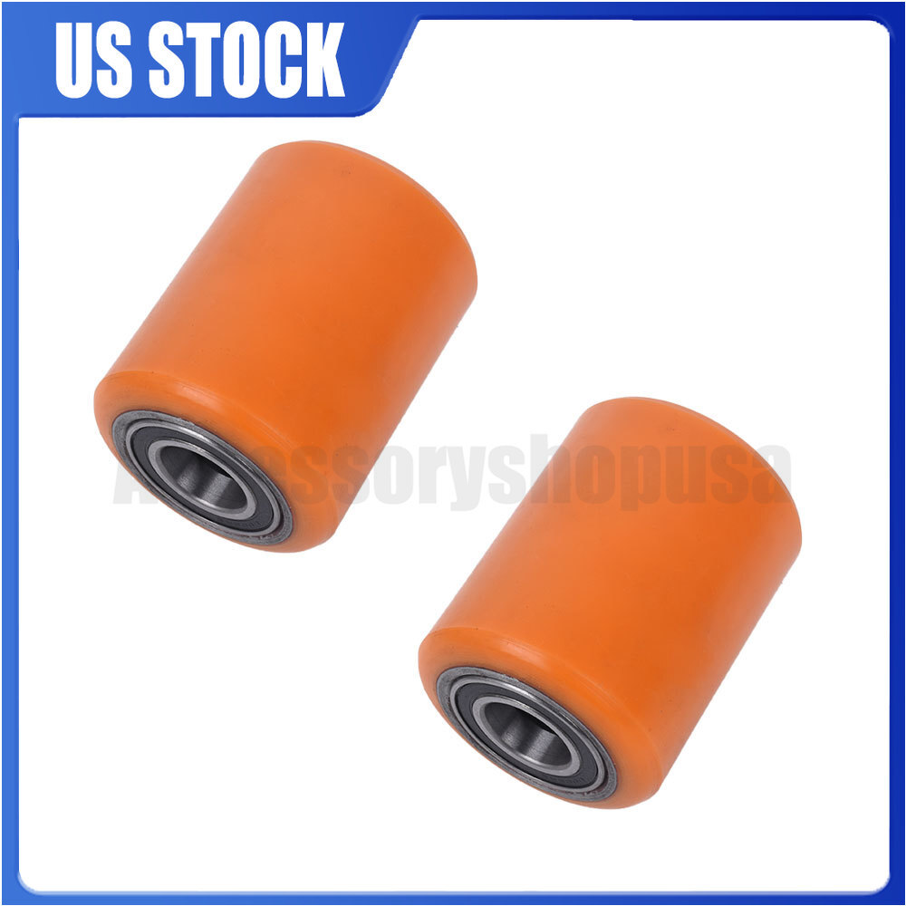 2 PCS Poly Wheel For Crown Electric Pallet Jack Models WP 2300 WP 3000 ...