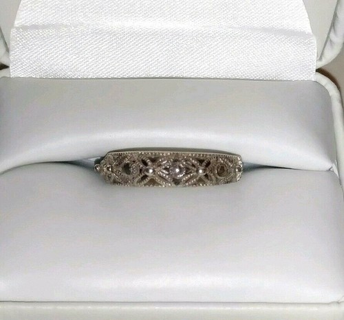 Vintage Sterling Silver Filagree Ring Signed RJ 925 | eBay