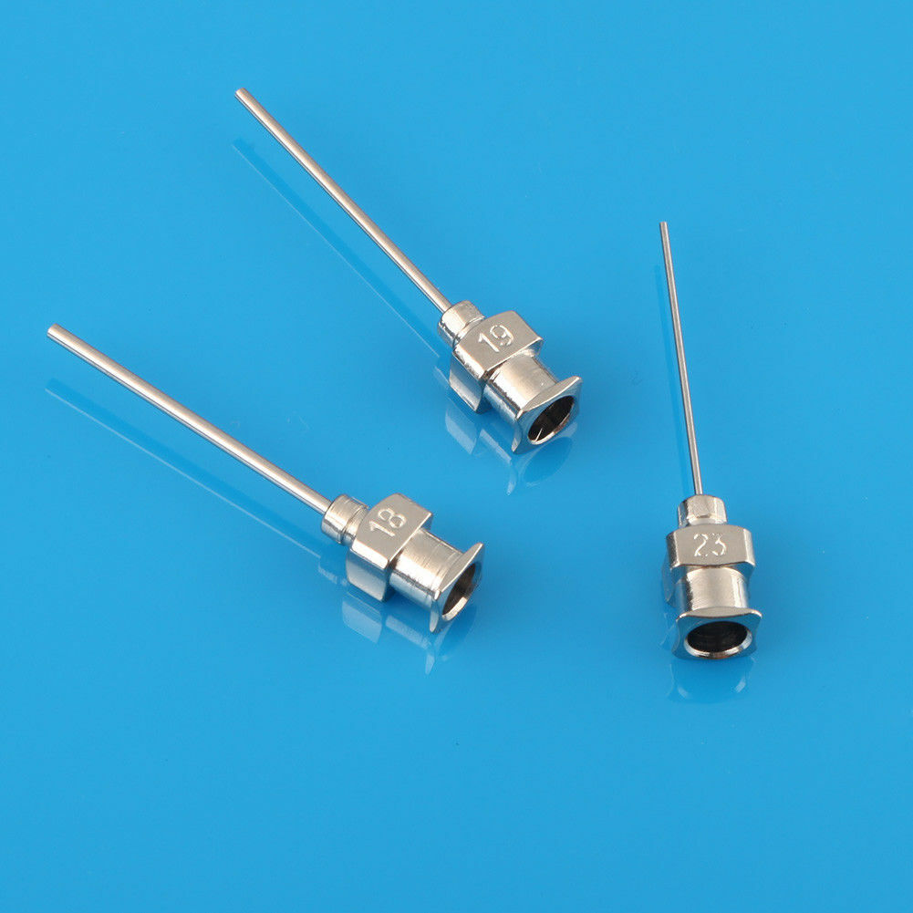 industrial New 12 pcs 12Ga-23Ga Blunt stainles steel dispensing syringe ...