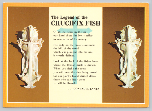 Postcard The Legend of the Crucifix Fish | eBay