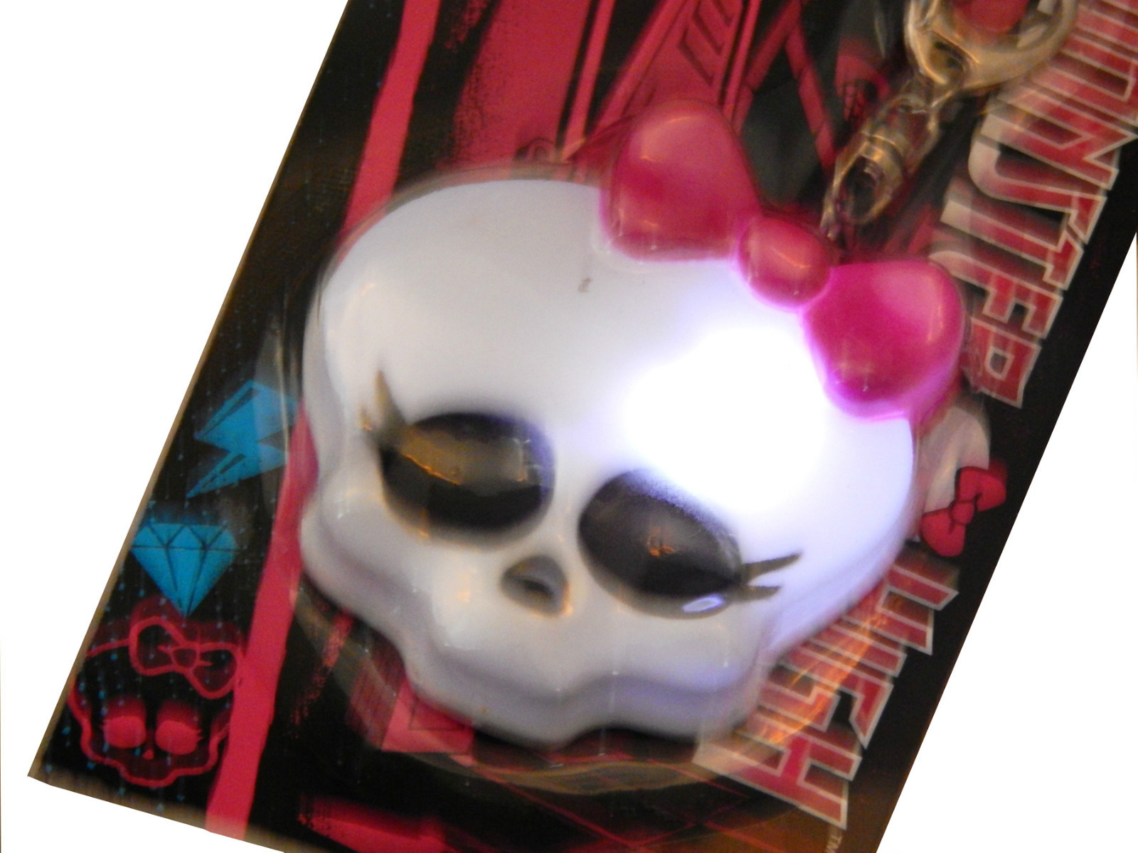 MONSTER HIGH LIGHT-UP KEY RING CHAIN KEY CHAIN GIRL GIFT HALLOWEEN CLIP ...