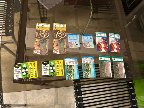 original 1971 to 1979 NOTRE DAME college football game TICKET STUBS X ...